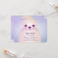 Girl’s Lilac Seal Birthday Party Invitation | Zazzle