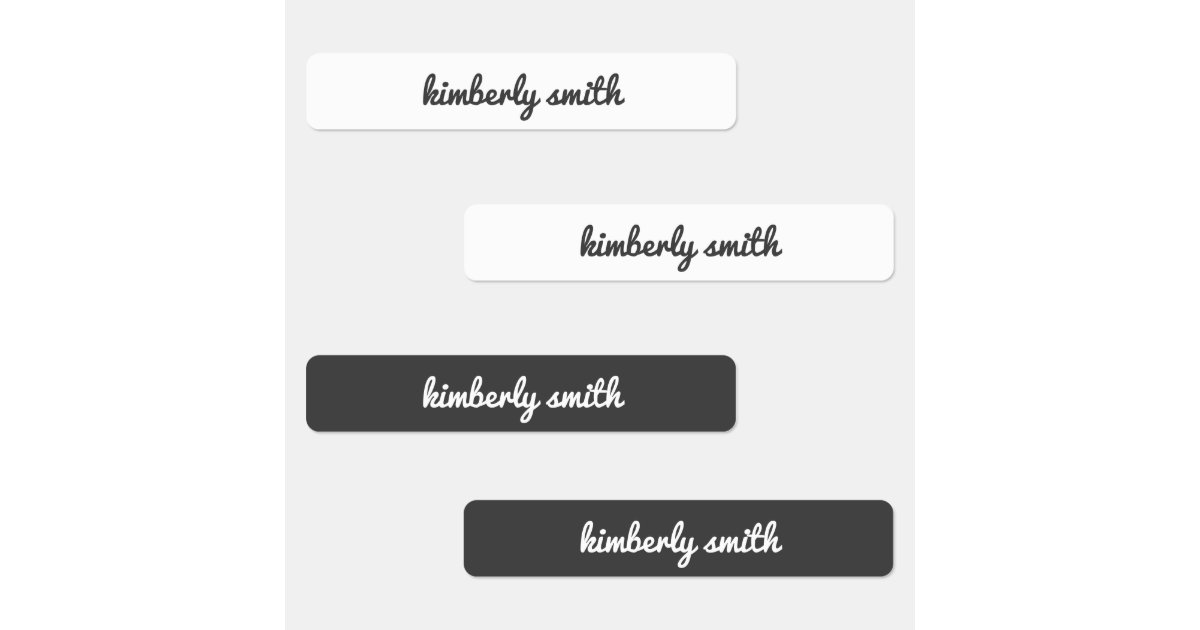 Girl School Name Labels Zazzle