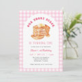 Girl Short Stack Pancake Breakfast Birthday Party Invitation | Zazzle