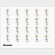 Girl Singer Stick Figure Stickers Sticker | Zazzle