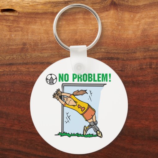 Girl Soccer Goalie Tshirts and Gifts Keychain | Zazzle
