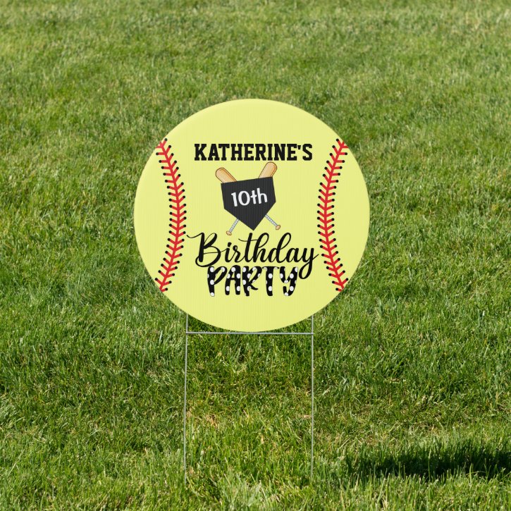 Softball Birthday Party Theme – TKM Party Printables