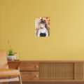 Girl Under Fall Leaves Illustration Poster | Zazzle