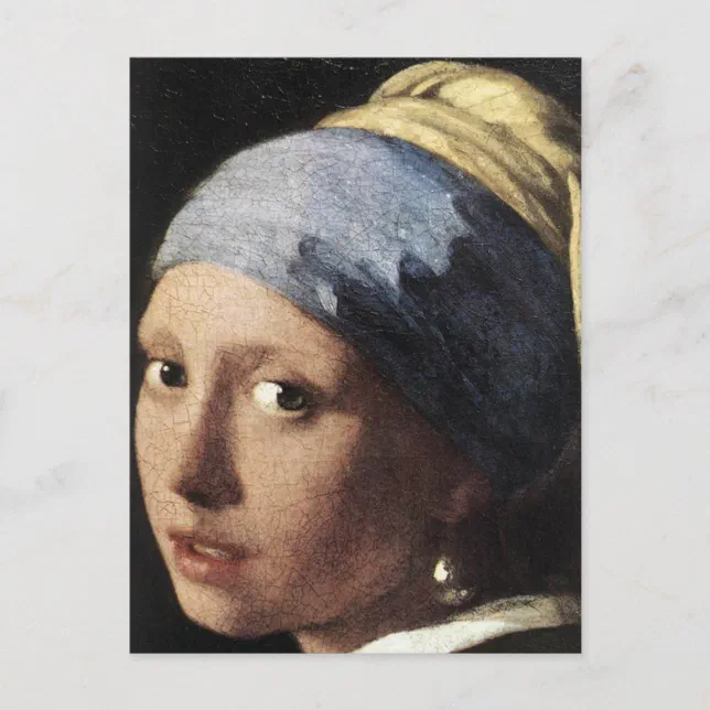 Girl With a Pearl Earring (detail) Postcard | Zazzle