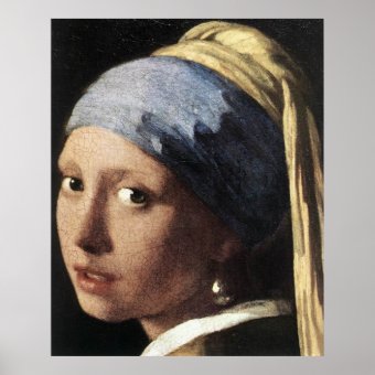 Girl With a Pearl Earring (detail) Poster | Zazzle