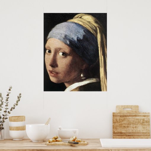 Girl With a Pearl Earring (detail) Poster | Zazzle
