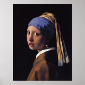 Girl with a Pearl Earring Poster | Zazzle