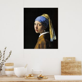 Girl With a Pearl Earring Poster | Zazzle