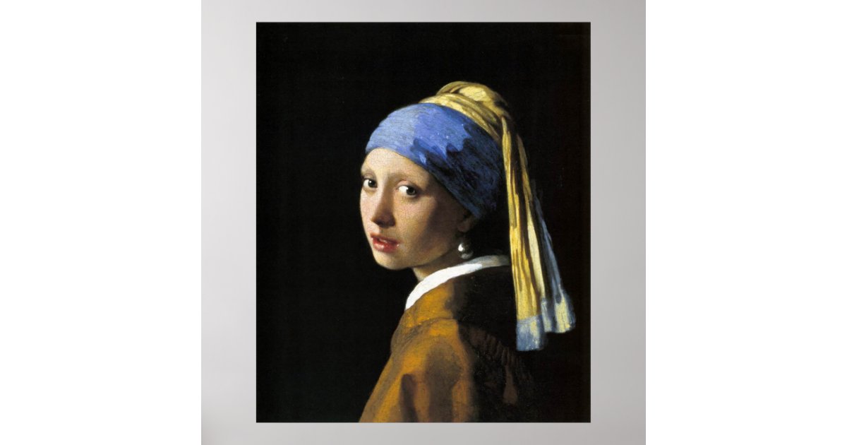 Girl With a Pearl Earring Poster | Zazzle