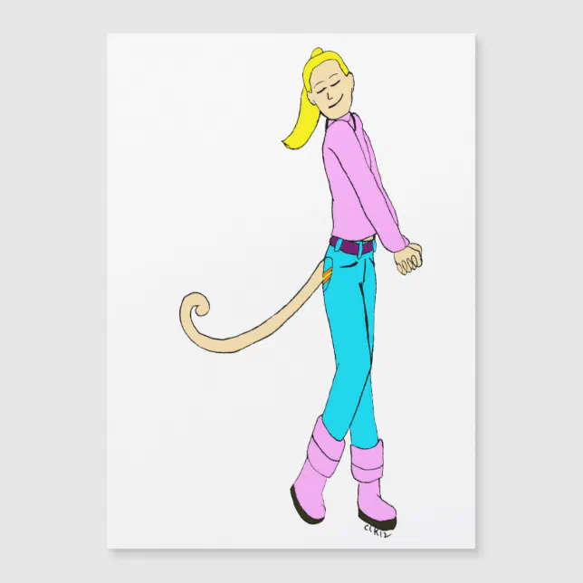 girl with a tail | Zazzle