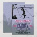 Girl Zipline Ropes Course Birthday Invitation | Zazzle
