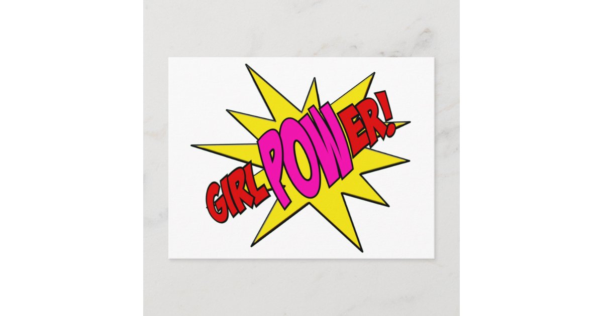 GirlPOWer Postcard | Zazzle