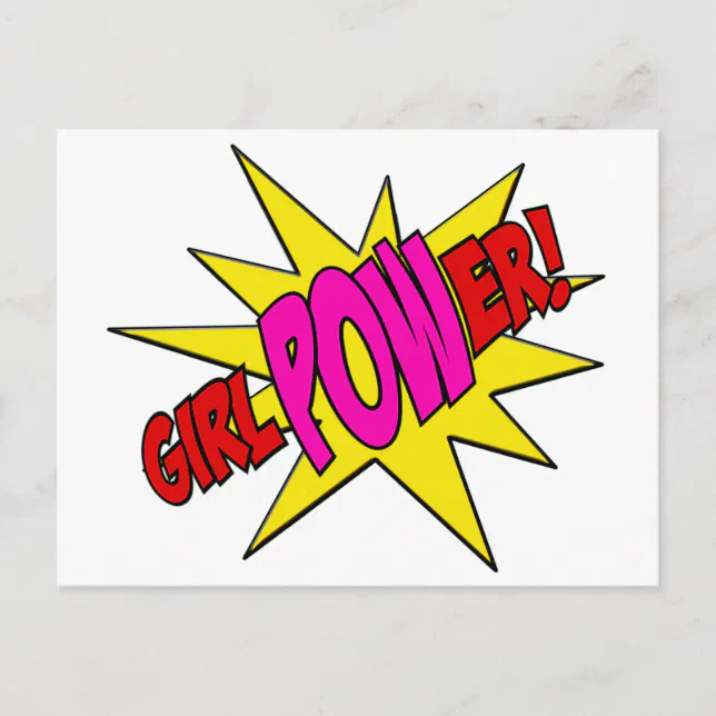 GirlPOWer Postcard | Zazzle