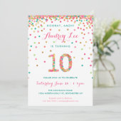 Girls 10th Birthday Invitation birthday party | Zazzle