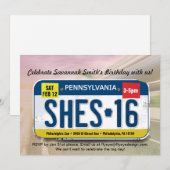 Girl's 16th Birthday Pennsylvania Invitation | Zazzle