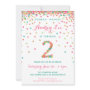 Girls 2nd Birthday Invitation birthday party | Zazzle