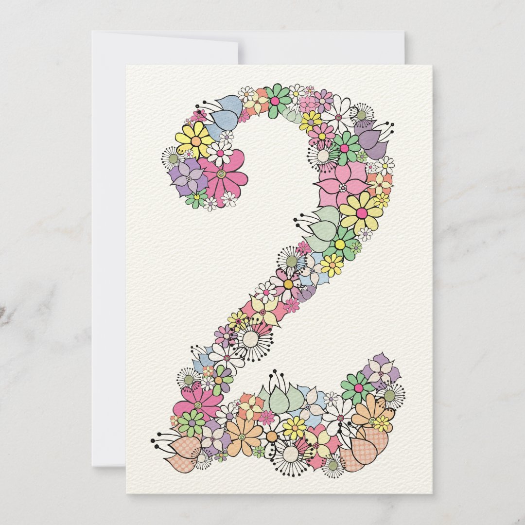 Girls 2nd Birthday Party Custom Invite Invitation | Zazzle