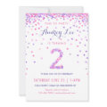 Girls 2nd Birthday Second Birthday Party Invitation | Zazzle