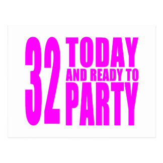 32nd Birthday Cards | Zazzle