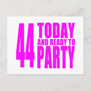 44th Birthday Invitations | Zazzle