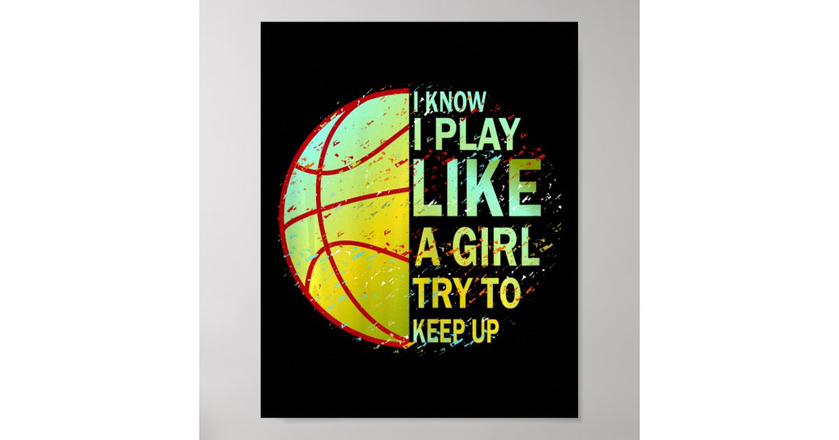 Girls Basketball Poster | Zazzle