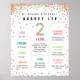 Girls Birthday Mint Teal Pink Second Birthday Poster | Zazzle