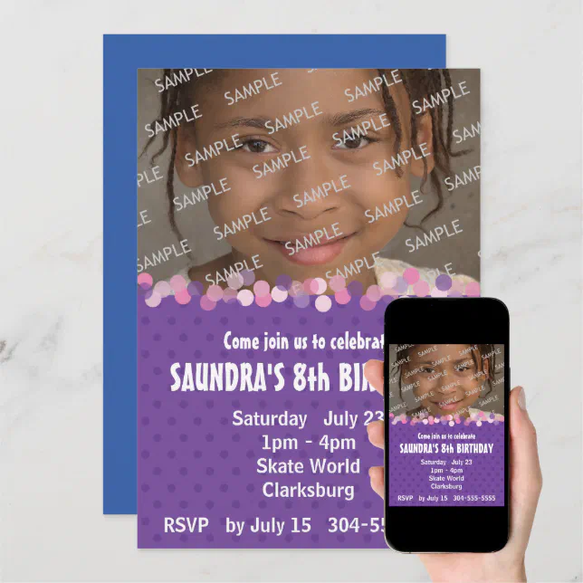 Girl's Birthday Party Invitation | Zazzle