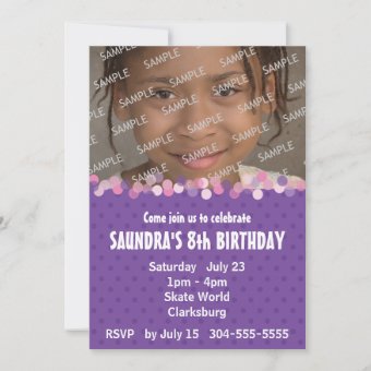 Girl's Birthday Party Invitation | Zazzle