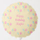 Girls Birthday Yellow Polka Dots And Balloons | Zazzle