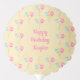 Girls Birthday Yellow Polka Dots And Balloons | Zazzle