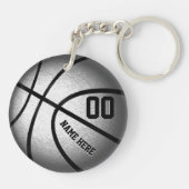 Girls Blue Cheap Personalized Basketball Keychains | Zazzle