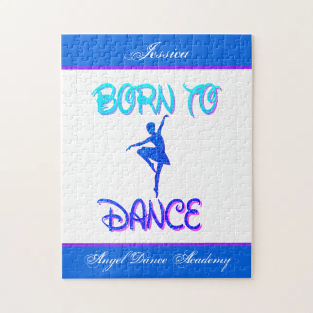 Girls Born to Dance Personalized Puzzle | Zazzle