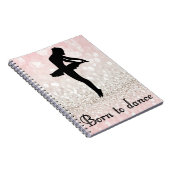 Girls Born to Dance Sparkle Spiral Photo Notebook | Zazzle