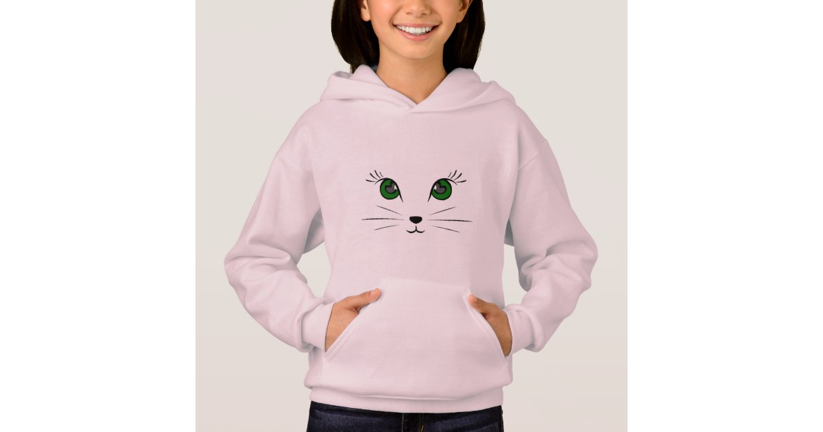 Girls Cat Hoodie