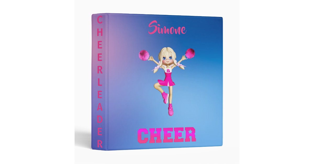 Girls Cheerleader Binder | Zazzle