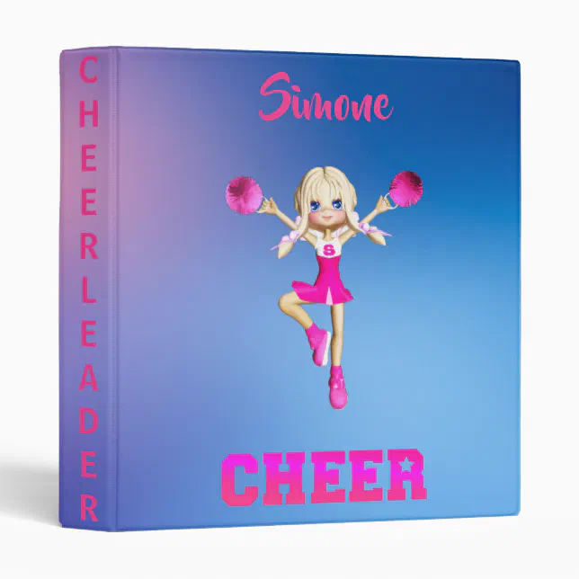 Girls Cheerleader Binder | Zazzle