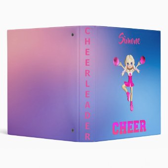 Girls Cheerleader Binder | Zazzle