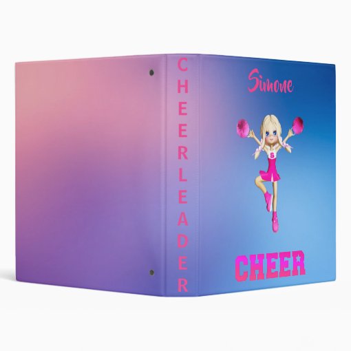 Girls Cheerleader Binder | Zazzle