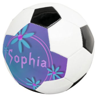 Girls Cool and Fun Personalized Soccer Ball | Zazzle
