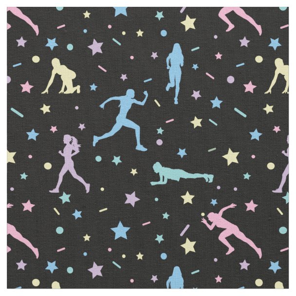 Marathon Runner Fabric | Zazzle