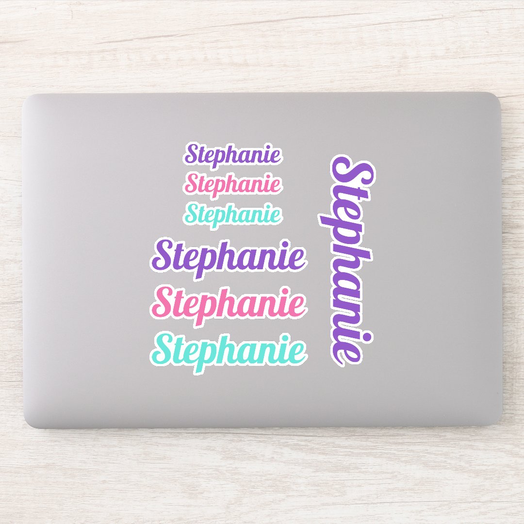 Girls Custom Name Vinyl Decals Personalized Kids | Zazzle