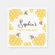 Girls Cute Summer First Bee Day Kids 1st Birthday Napkins | Zazzle