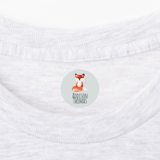 Girls Cute Woodland Forest Animals Name School Kids' Labels | Zazzle