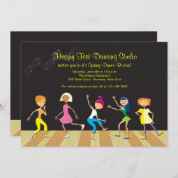 Girls Dancing Recital Invitation | Zazzle