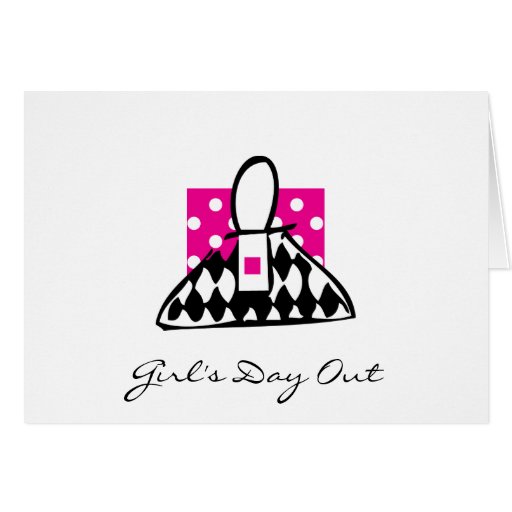 Girl's Day Out Greeting Card | Zazzle