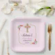 Girls First Holy Communion Pretty Floral Paper Plates | Zazzle