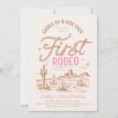 Girl's First Rodeo Birthday Invitation | Zazzle