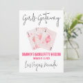 Girls' Getaway, Casino Bachelorette Weekend Party Invitation | Zazzle