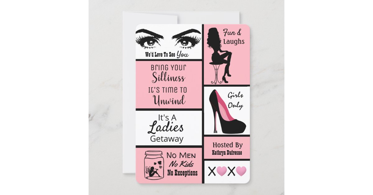 Girls Getaway Invitation | Zazzle