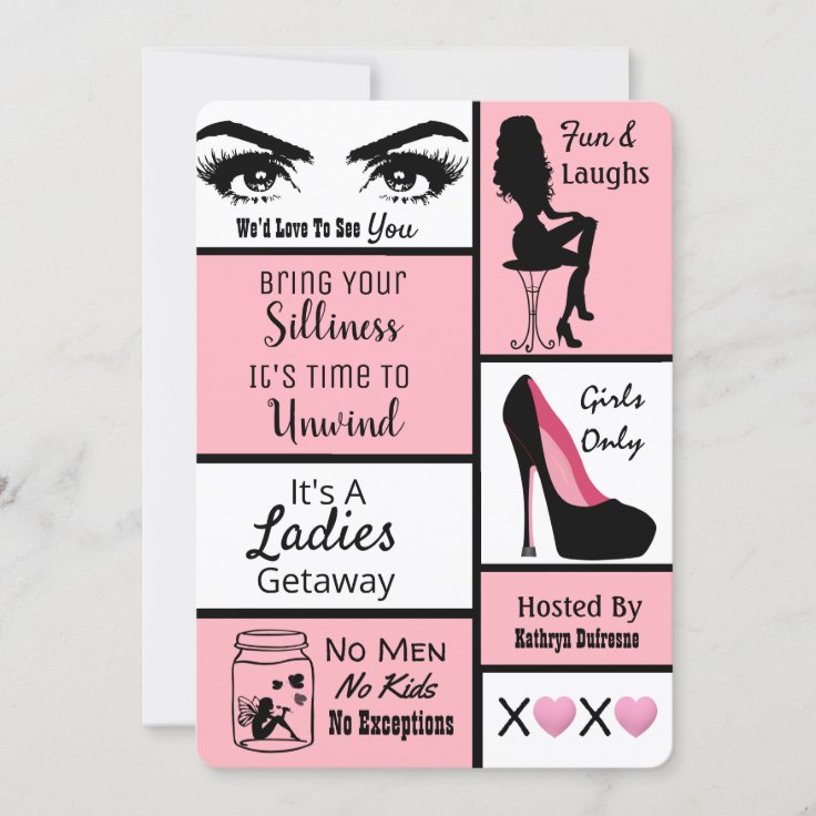 Girls Getaway Invitation | Zazzle